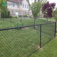 China Galvanized PVC Coated Chain Link Fence 50mm 100mm Mesh 1.8mm 5.0mm Wire for Security Fencing for sale