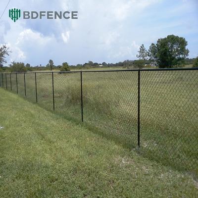 China Airport Grade Chain Link Fence Wildlife Deterrent 8-10ft Height 1.5-2in Mesh for sale