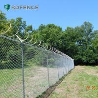 China Galvanized Chain Link Fence Mesh 2m Height 50mm Opening for Slope Protection and Animal Fencing for sale