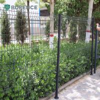 China PVC Coated Galvanized Steel 3D Curved Welded Wire Fencing Panels 1.8x2.5m Security Fence for sale