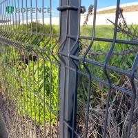 China Green V Mesh Security Fencing 2.4m High Galvanized Steel Landscape Fence for sale