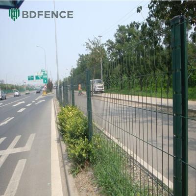 China Bus Stop V Mesh Security Fencing Queue Management 1.8m Height Galvanized Steel for sale