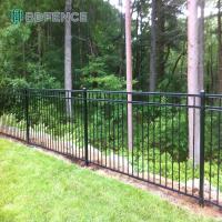 China Affordable Tubular Steel Fence 1.5m Height Galvanized Powder Coated for Residential Security for sale