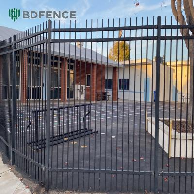 China Cost Effective Tubular Steel Fence 1.5m Height 1.5m Width Budget Friendly Galvanized Fencing for sale