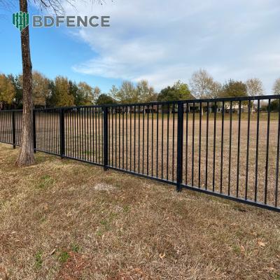 China Commercial Tubular Steel Fence 1.8m Height Heavy Duty Perimeter Security Fence for sale