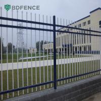 China Premium Finish Tubular Steel Fence 1.5m 2.0m Height Elegant Appearance for Luxury Properties for sale