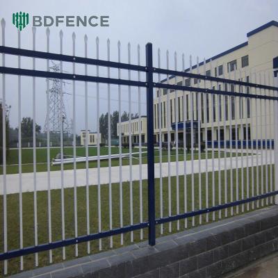 China Premium Finish Tubular Steel Fence 1.5m 2.0m Height Elegant Appearance for Luxury Properties for sale