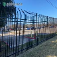 China Weatherproof Tubular Steel Fence All-Season 1.5m-2.4m Height Hot-Dip Galvanized for sale