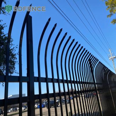 China Garden Tubular Steel Fence Landscaping 1.5m-2.4m Height Customizable for sale