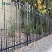 China Front Yard Tubular Steel Fence Curb Enhancer 1.5m Height Customizable for sale