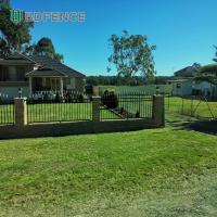 China Standard Size Tubular Steel Fence Easy Fit 1.5m-2.4m Height Hot-Dipped Galvanized for sale