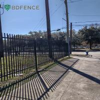 China Coastal Tubular Steel Fence Humidity Resistant 1.5m-2.4m Height Marine Grade for sale