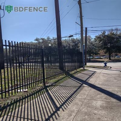 China Coastal Tubular Steel Fence Humidity Resistant 1.5m-2.4m Height Marine Grade for sale