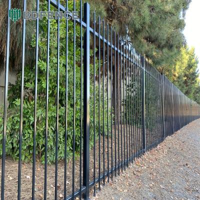 China Arctic Grade Snow Load Tubular Steel Fence 1.8m Height Heavy Duty Perimeter for sale
