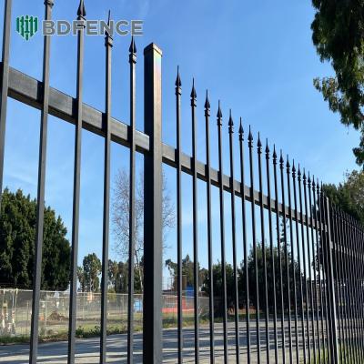 China Period Accurate Heritage Tubular Steel Fence 1.5m-2.4m Height Customizable for sale