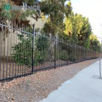 China 3D Textured Steel Tubular Fence Tactile Surface 1.5m Height 1.8m Width for sale
