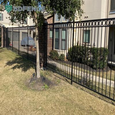 China Galfan Ventilated Tubular Steel Fence Panels 1.8m Height Airflow Optimized for sale