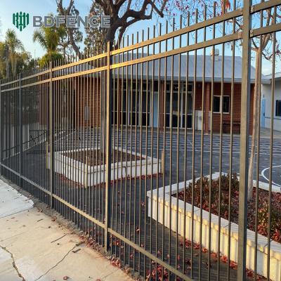 China Punching Hole Safe Tubular Steel Fence Posts Included 1.5m-2.4m Height 1.5m-3.0m Width for sale