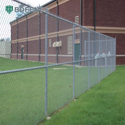China Galvanized Chain Link Fence 2 Inch Mesh 50m Roll High Security Diamond Wire Fencing for sale