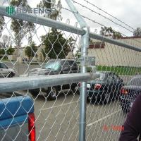 China 9 Gauge Galvanized Diamond Wire Mesh PVC Coated Chain Link Fence for Highway Railway Security for sale