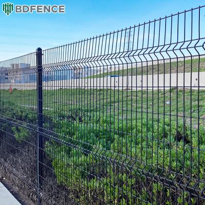 China Wholesale Hot Dip Galvanized 3D Curved Wire Mesh Fence Panel 2m Height 50x100mm Mesh for sale
