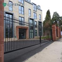 China Zinc Steel Picket Fence Panel 1.2x1.8m Hot Dipped Galvanized Outdoor Security Fence for sale