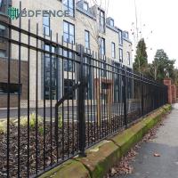 China Galvanized Steel Tubular Fence Panel 2400x2100mm Powder Coated Corrosion Resistant for sale