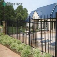China Galvanized Steel Tubular Fence Panel 2400x2100mm Powder Coated Corrosion Resistant for sale