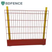 China Custom Edge Protection Barrier with Toeboard 1100x2400mm Welded Wire Mesh for Construction Safety for sale