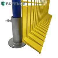 China Custom Edge Protection Barrier with Toeboard 1100x2400mm Welded Wire Mesh for Construction Safety for sale