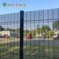 China Top Spikes Clear View Anti-Climb Anti-Cut Steel Mesh 358 Fence Panel with Powder Coating Easily Assembled for Perimeter Security for sale