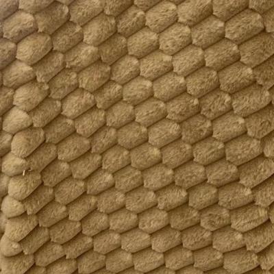 China Thick Fur Fluffy Fabric Material For Sewing Brown Fluffy Material for sale