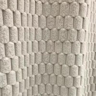 China Orange Peach Fluffy Fabric Material For Plushies for sale
