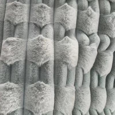 China Black Fluffy Knit Fabric Plush Fabric For Soft Toys for sale