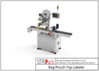China Servo Control System Bag / Pouch Top Labeler Self Adhesive Sticker for sale