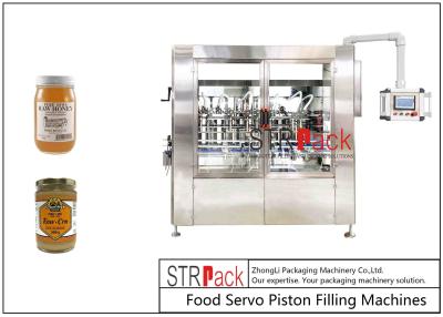 China High Precision Multihead Bottle Filling Line For Honey Sauce Cream Gel Paste for sale