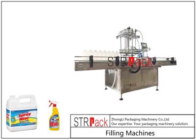 China Stainless Steel Automatic Detergent Bleach Toilet Cleaner Bottle Filling Machine Anti Corrosive for sale