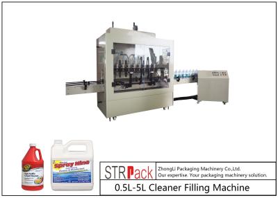 China 1L-1 Gallon Automatic Corrosive Liquid Filling Machine PLC Inline For Cleaner for sale