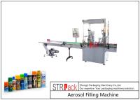 China 2000CPH Capacity Aerosol Filling Machine High Efficiency With Automatic Valve Placer for sale