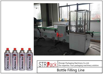 China Automatic Gas Cartridge Aerosol Can Filling Machine Line With Water Bath Leakage Tester for sale