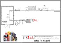China Energy Saving Aerosol Filling Line With Liquid Filling Machine And Aerosol Crimping Machine for sale
