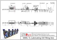 China Automatic 50ML-1L Lubricating Oil Filling Line CE Certification for sale