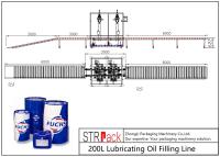 China 200L Lubricating Oil Lotion Bottle Filling Machine Automatic High Performance for sale
