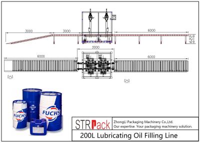 China 200L Lubricating Oil Lotion Bottle Filling Machine Automatic High Performance for sale