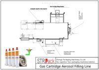 China 380V 50Hz Bottle Filling Line Full Automatic Gas Cartridge Aerosol Filling Line for sale