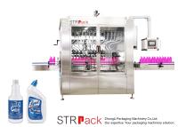 China Angled-neck Bottle Liquid Filling Machine Toilet Cleaner Liquid Filler for sale