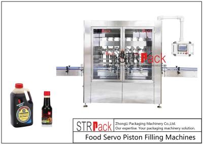China Soy Sauce Food Bottle Filling Machine 1% Accuracy 6 Heads 50Hz for sale