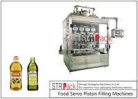 China 5 Liter Edible Vegetable Olive Oil Piston Filling Machine Servo Motor Driving for sale