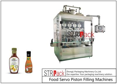 China Automatic Vinaigrette Liquid Bottle Filling Machine Easy Cleanout 12 Nozzles 5000ml for sale