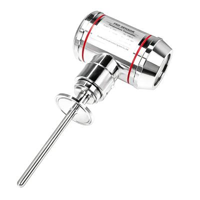 China Hygienic All Stainless Steel Temperature Transmitter 4 20ma -200C to 600C Class A B Accuracy for sale